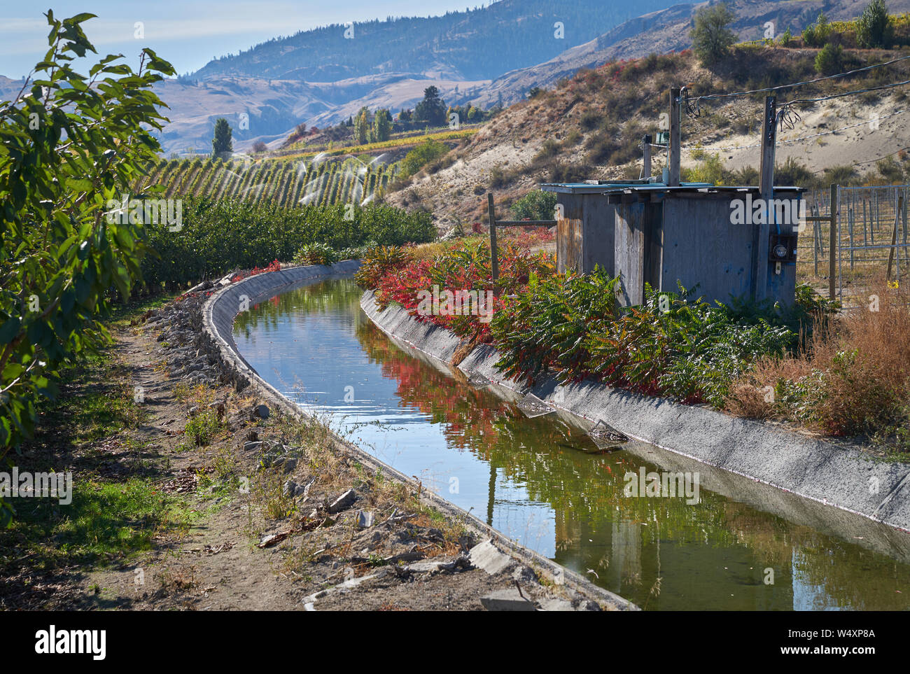 Irrigation canal in agriculture hi-res stock photography and images - Alamy