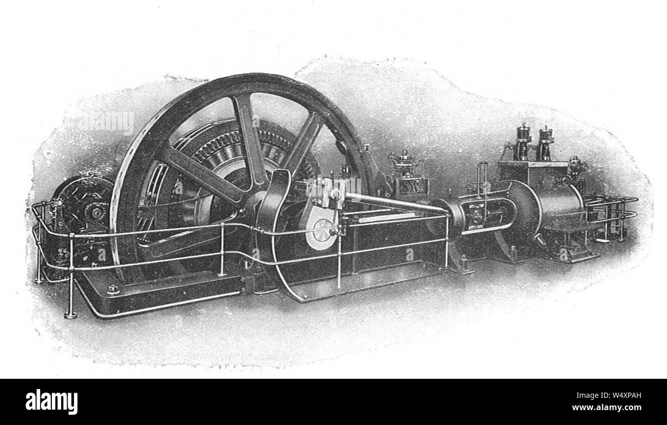 Coulson directly-coupled steam engine and dynamo generating set (Rankin ...