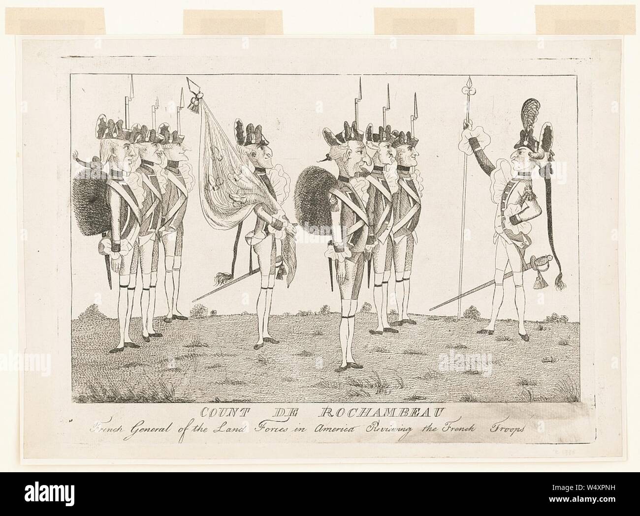 Count de Rochambeau - French general of the land forces in America ...