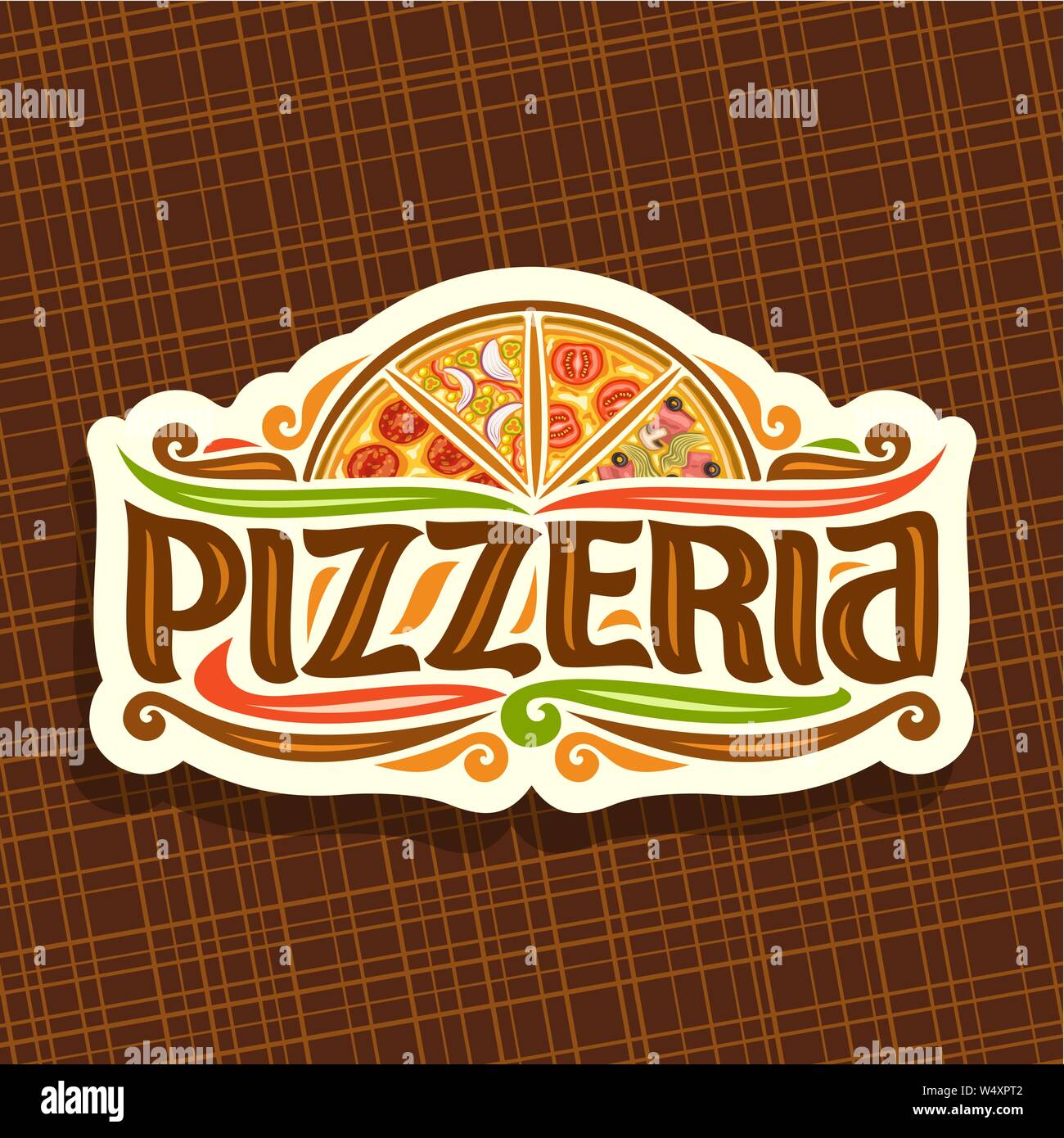 Vector logo for Italian Pizzeria Stock Vector Image & Art - Alamy