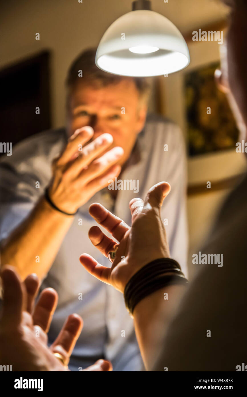 Symbol photo, argument, man and woman argue, discuss controversially ...