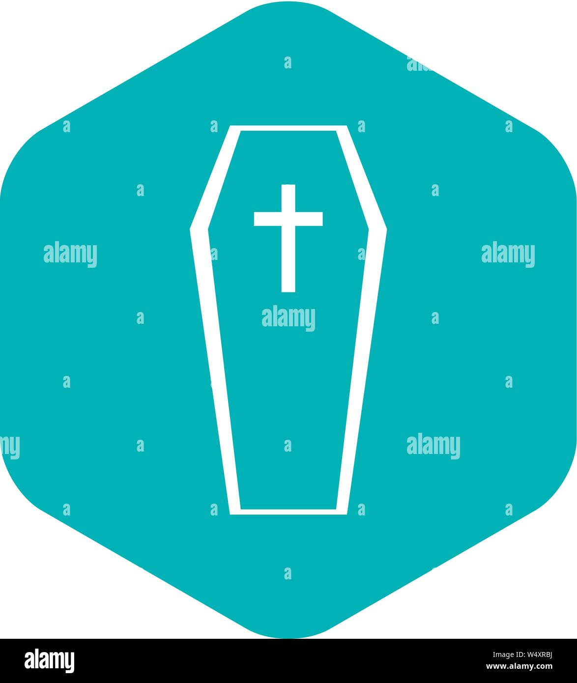 Coffin icon, simple style Stock Vector Image & Art - Alamy