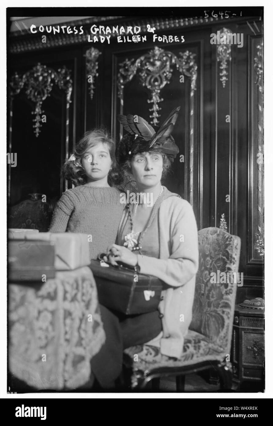 Countess Granard & Lady Eileen Forbes Stock Photo - Alamy