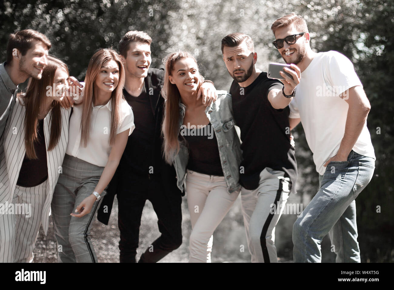 group of happy young men pointing at you Stock Photo - Alamy