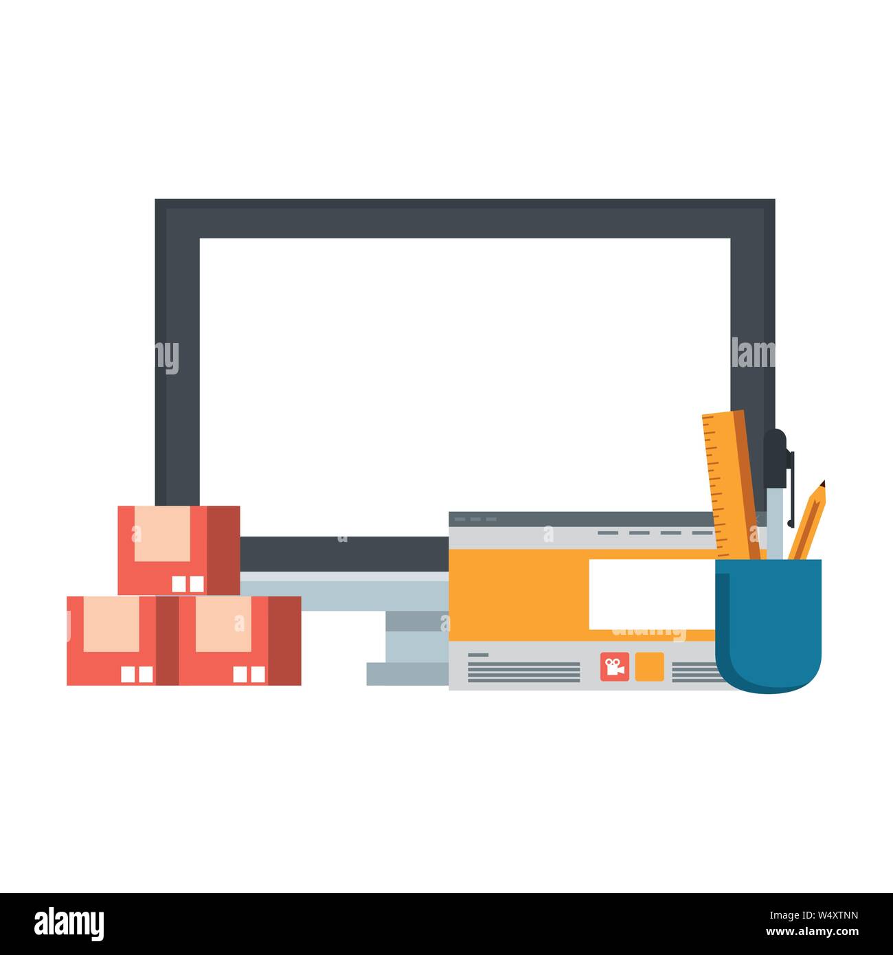maintenance support technology web cartoon Stock Vector Image & Art - Alamy