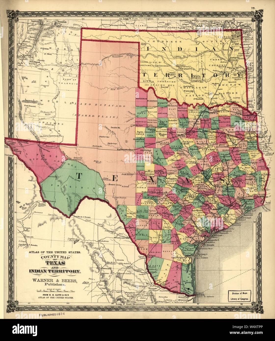 Texas Map With Counties And Cities