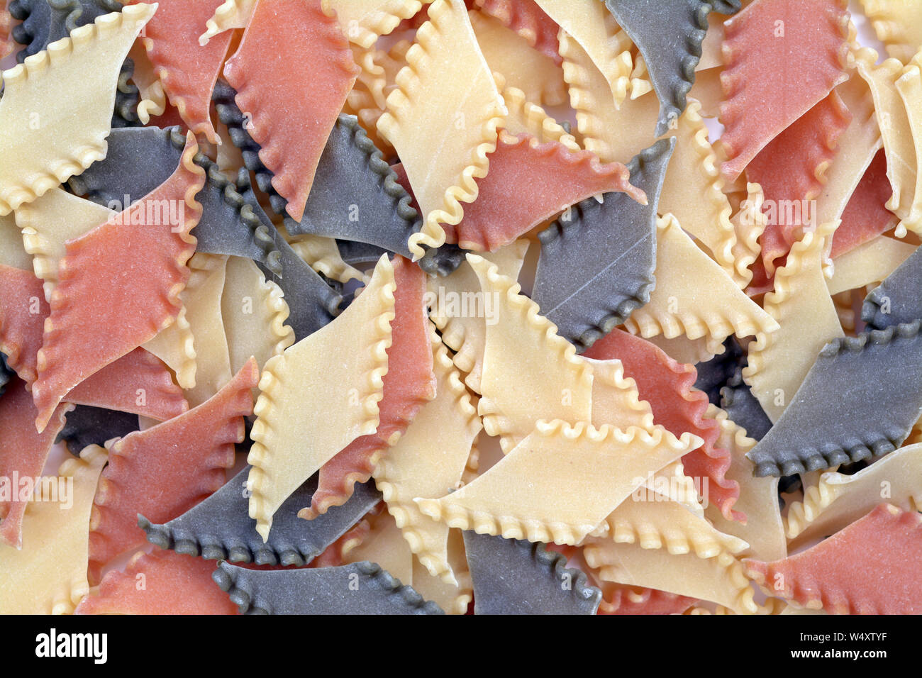 colorful and uncooked Italian pasta Stock Photo - Alamy