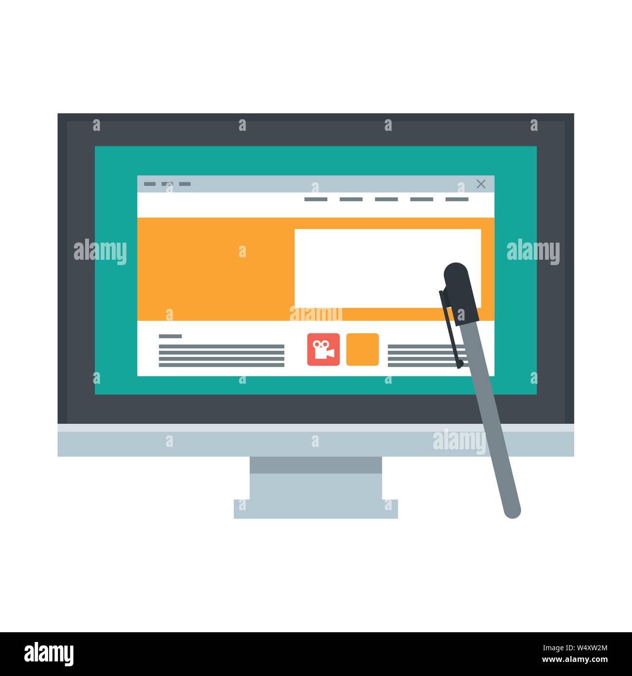 technology digital online modern cartoon Stock Vector Image & Art - Alamy