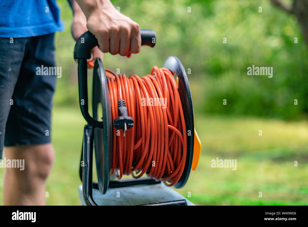 big roll of the industrial wire cable elecricity connection indusrty ...