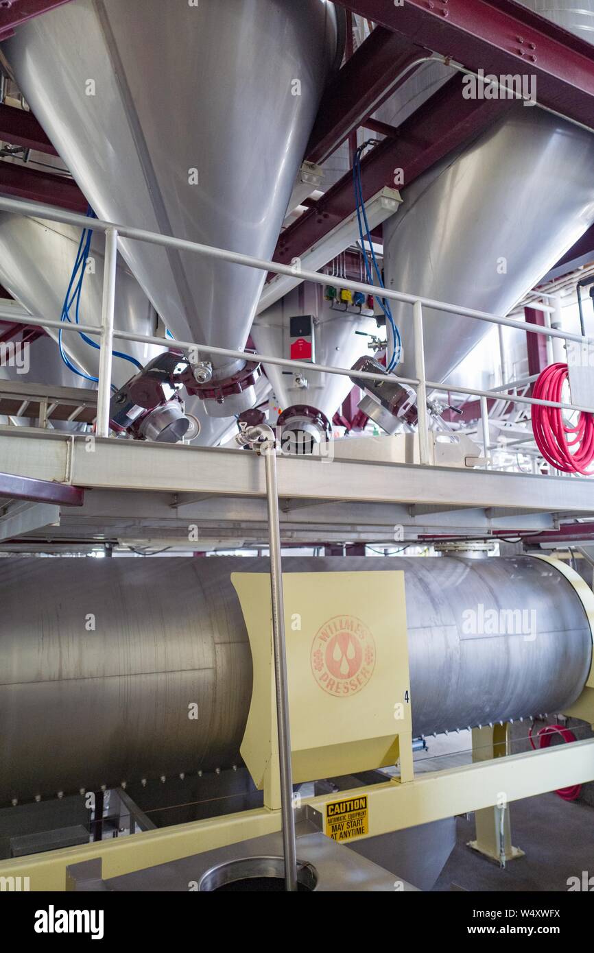 Modern stainless steel hoppers hi-res stock photography and images - Alamy