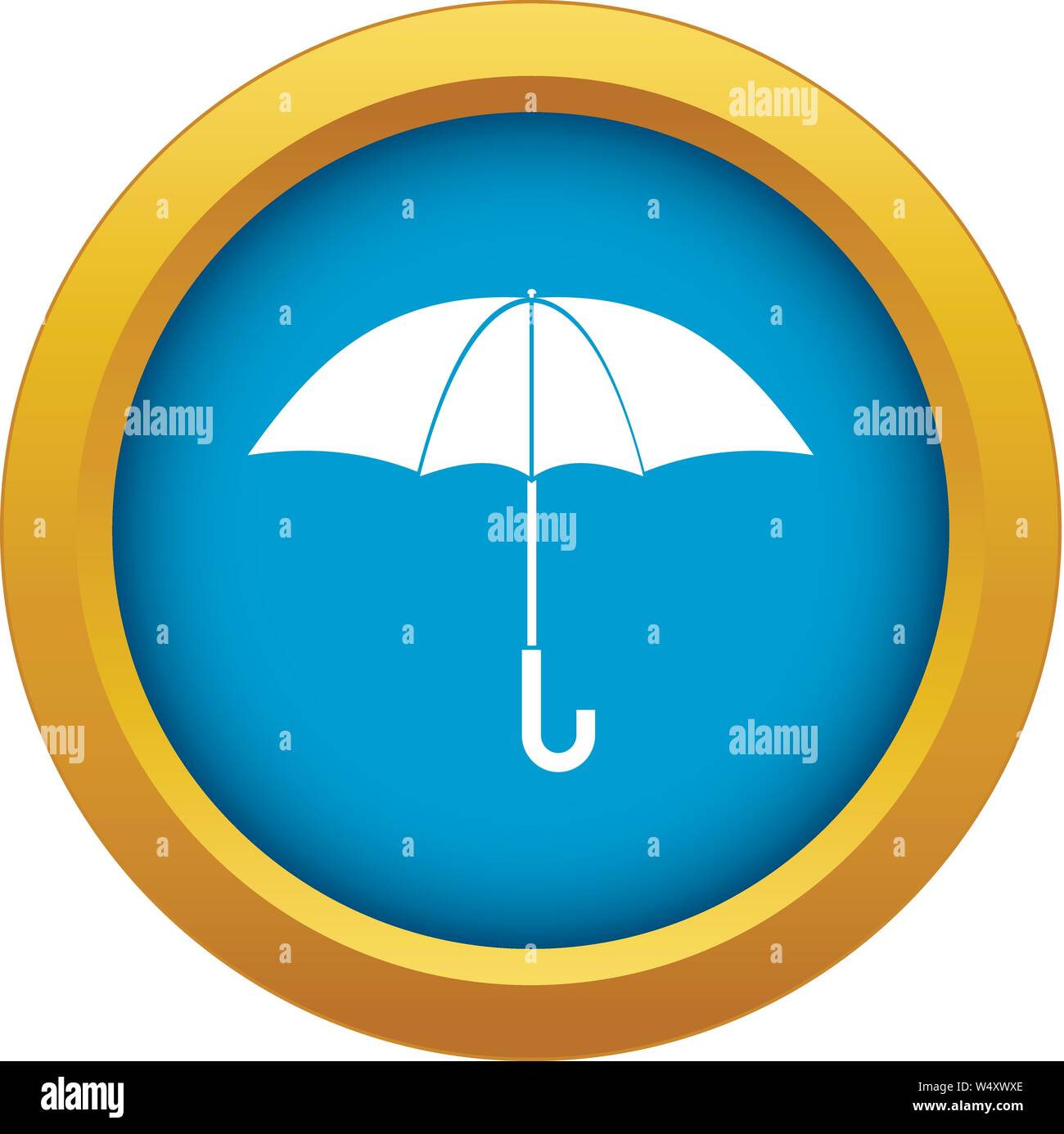 Umbrella icon blue vector isolated Stock Vector Image & Art - Alamy