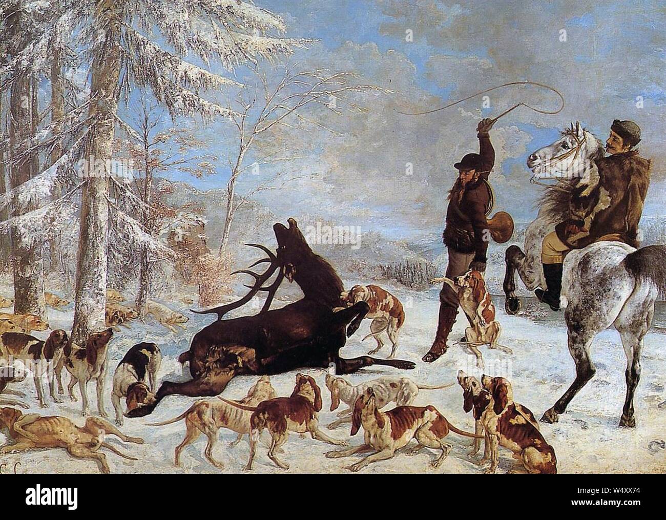 L’hallali courbet hi-res stock photography and images - Alamy