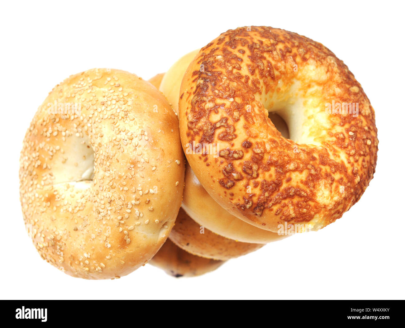 bagel ring isolate on white Stock Photo - Alamy