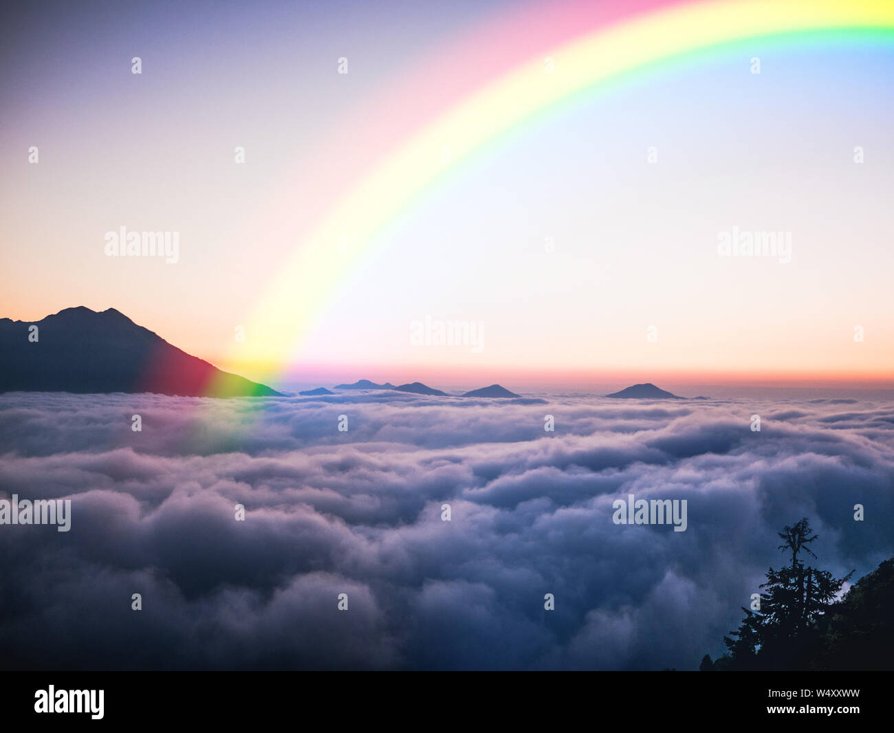 Natural Rainbow After Rain