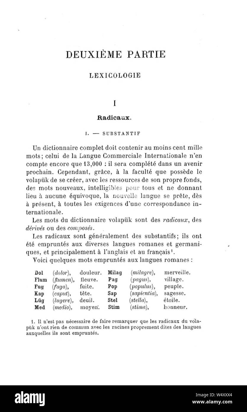 Cours complet de volapük Stock Photo - Alamy