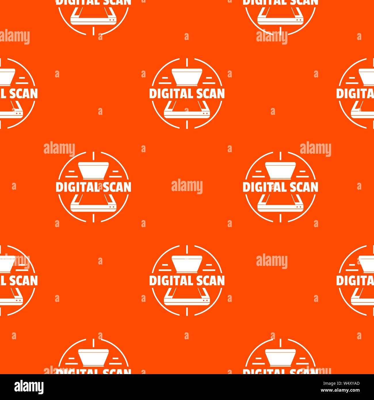 Digital scan pattern vector orange Stock Vector Image & Art - Alamy