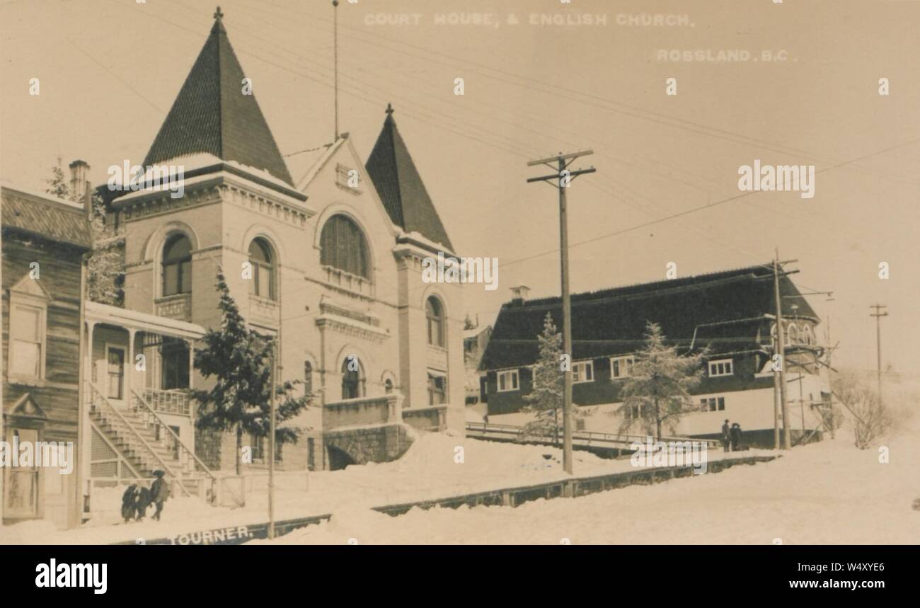 Court House and English Church, Rossland B. C (HS85-10-23050 Stock ...