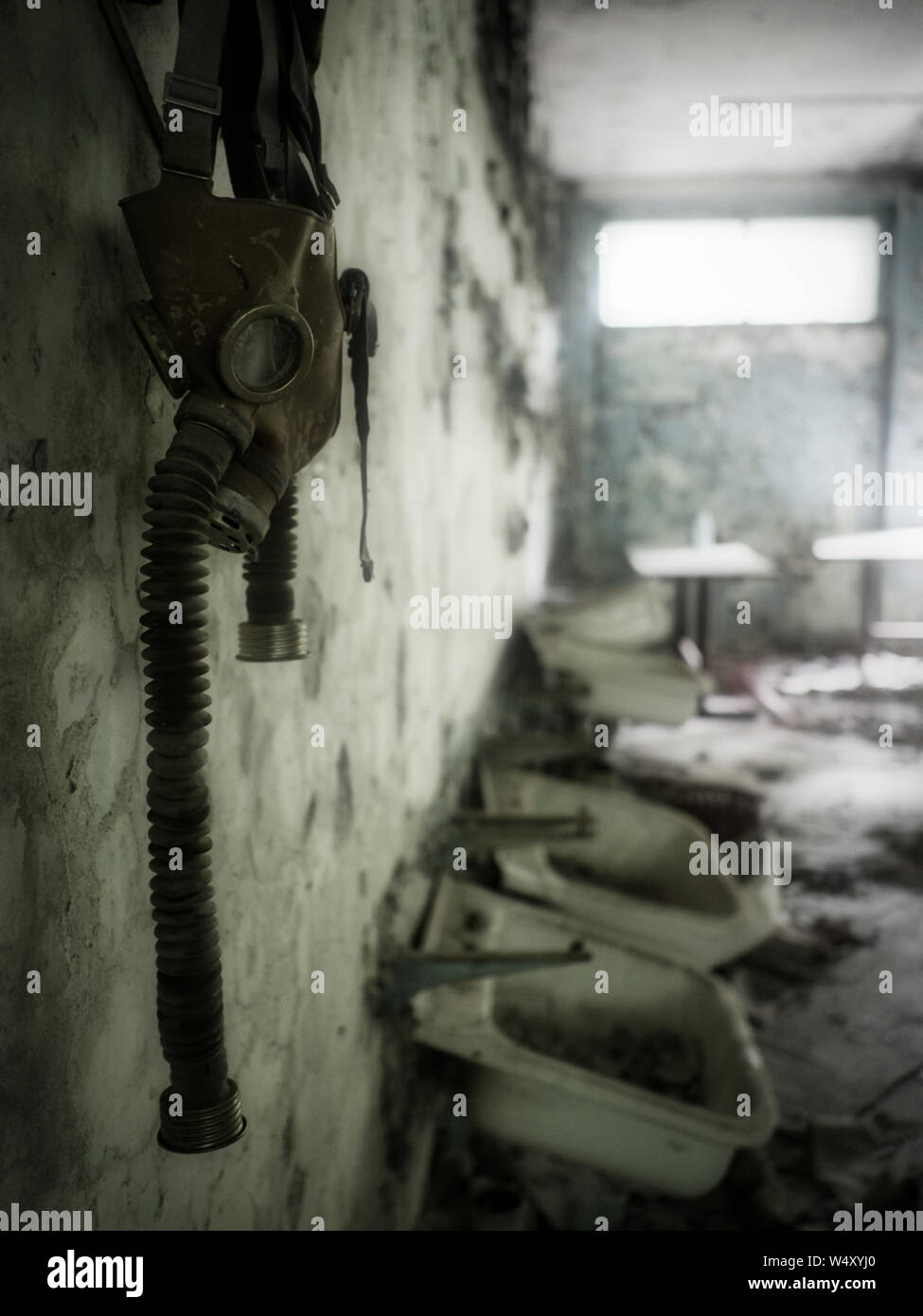 Childrens Gas Mask In Chernobyl Stock Photo - Alamy