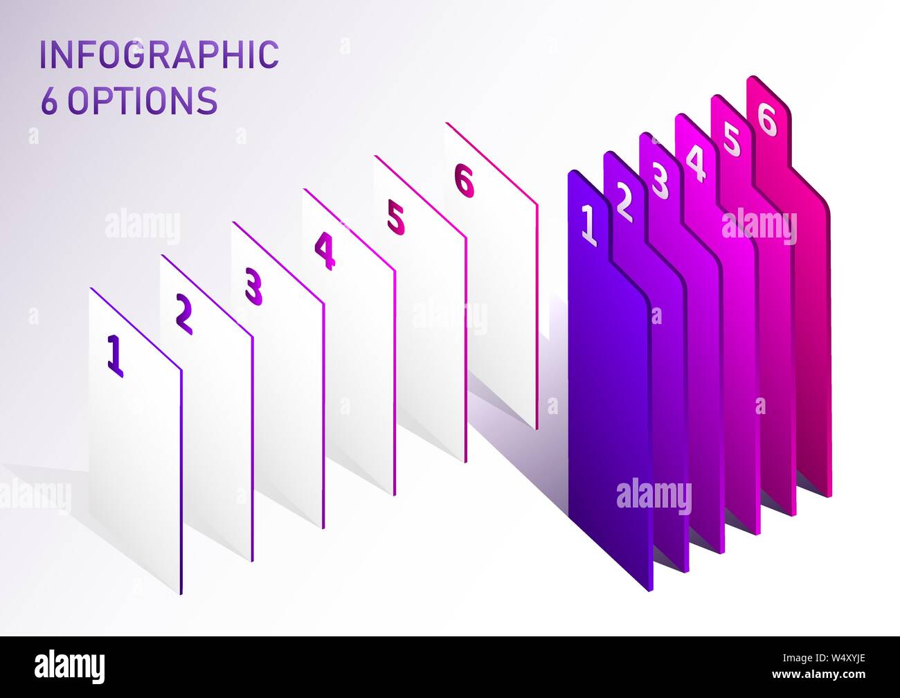 Modern vector step lable infographic elements. Abstract elements of ...