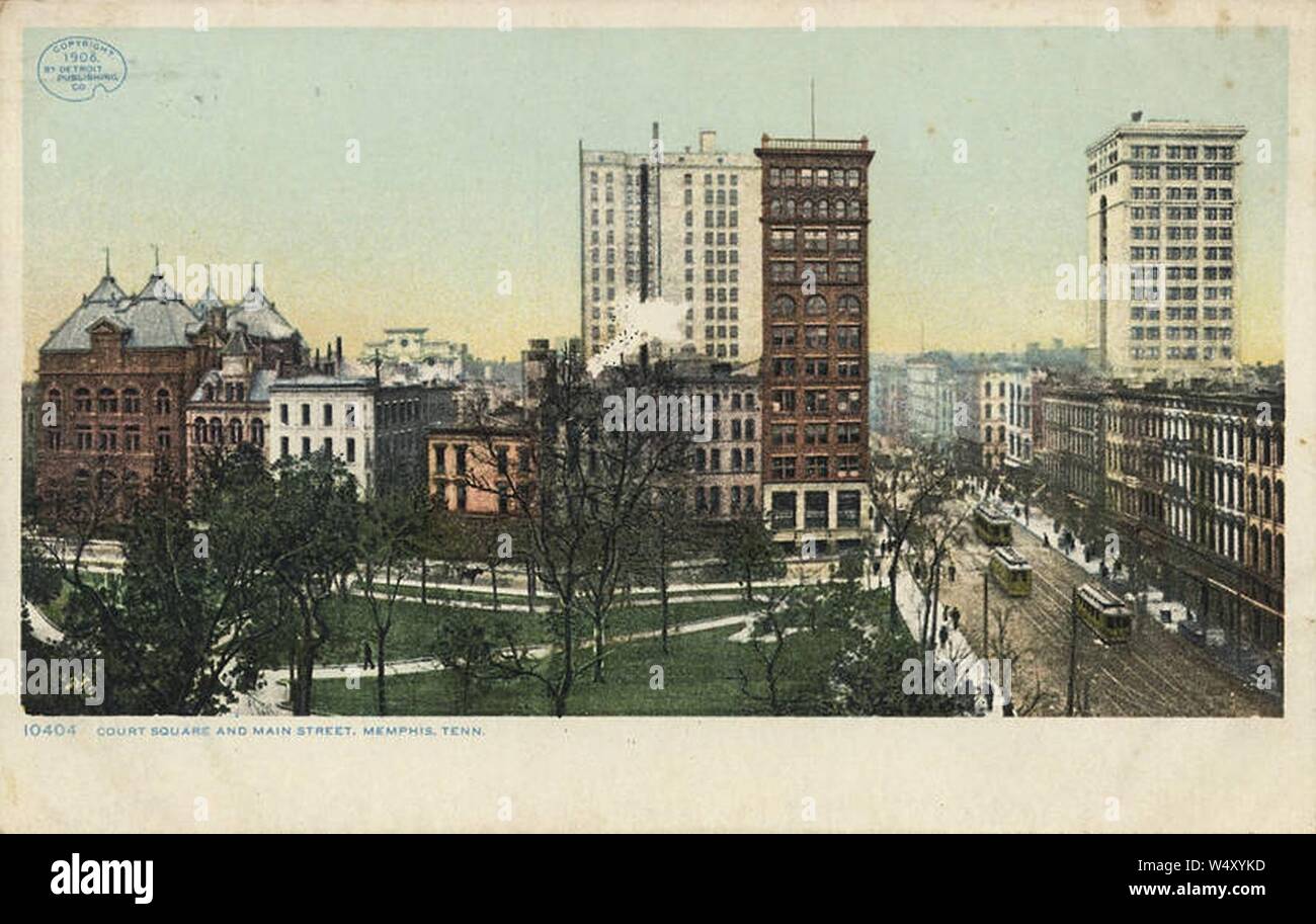 Court Square and Main Street Stock Photo - Alamy