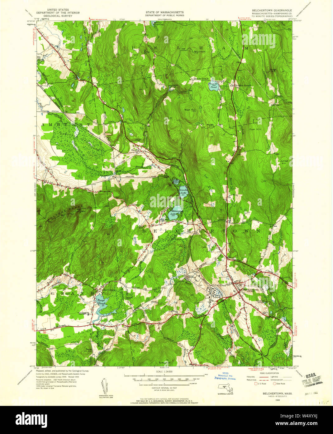 Massachusetts USGS Historical Topo Map MA Belchertown 350000 1949 24000 ... Massachusetts USGS Historical Topo Map MA Belchertown 350000 1949 24000 ...