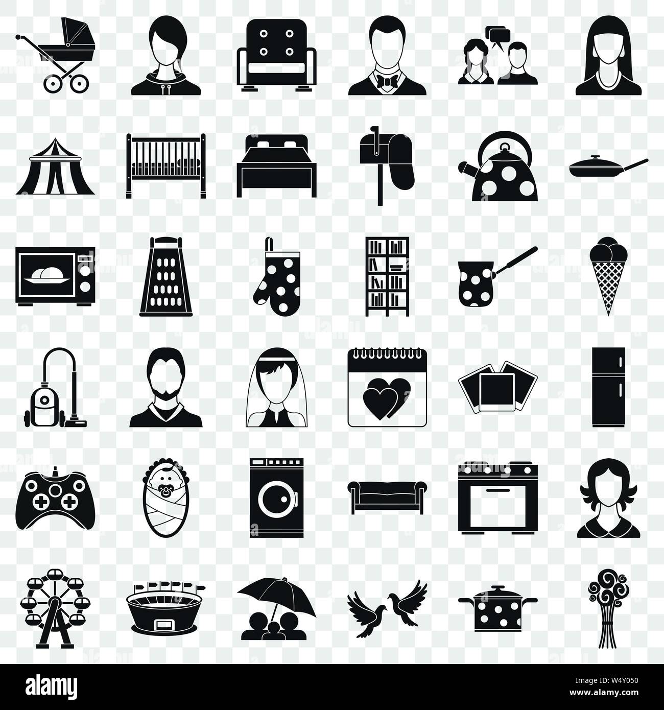 Father icons set, simple style Stock Vector Image & Art - Alamy