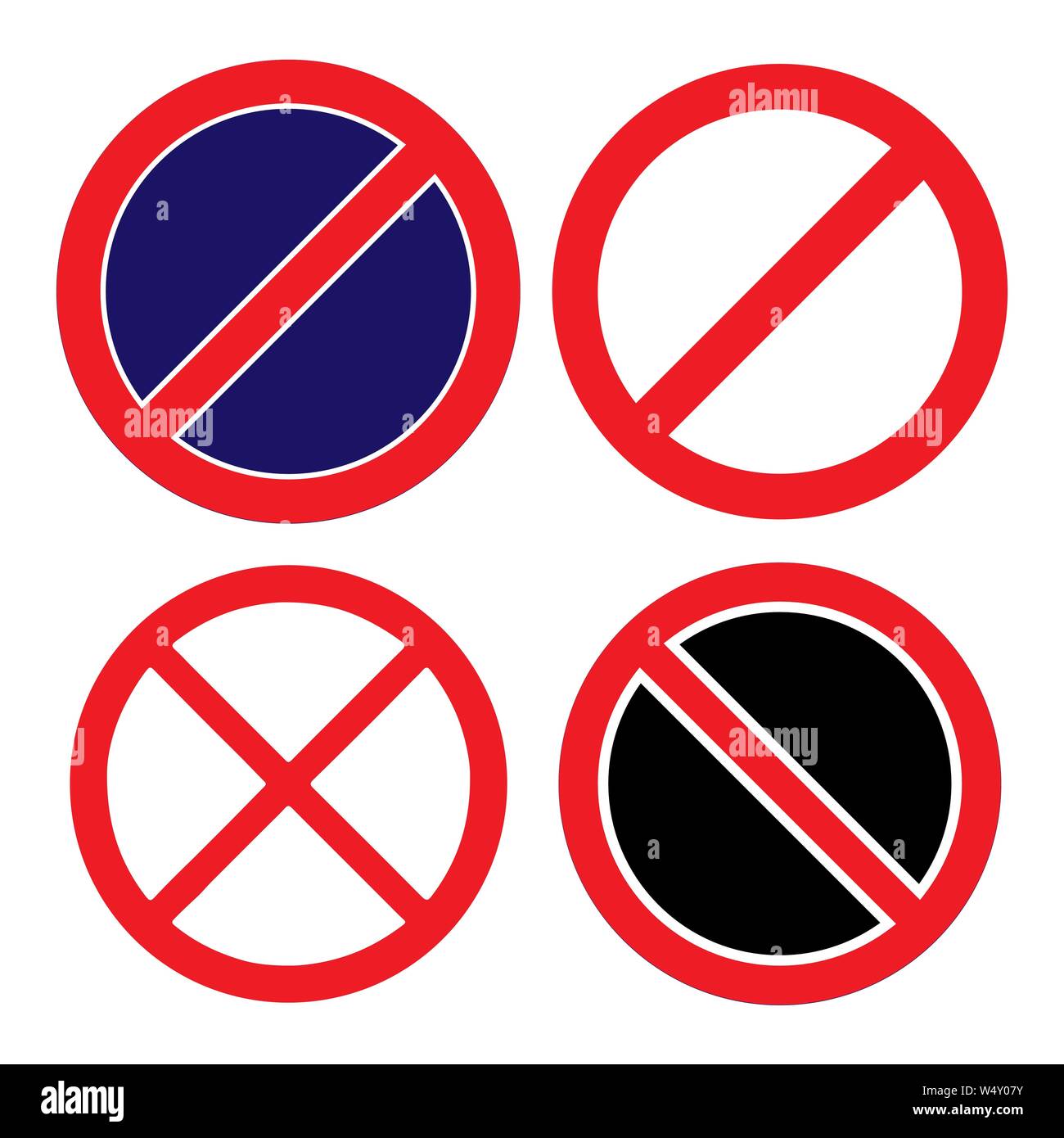 Prohibition no symbol, Sign ban vector illustration Stock Vector Image ...