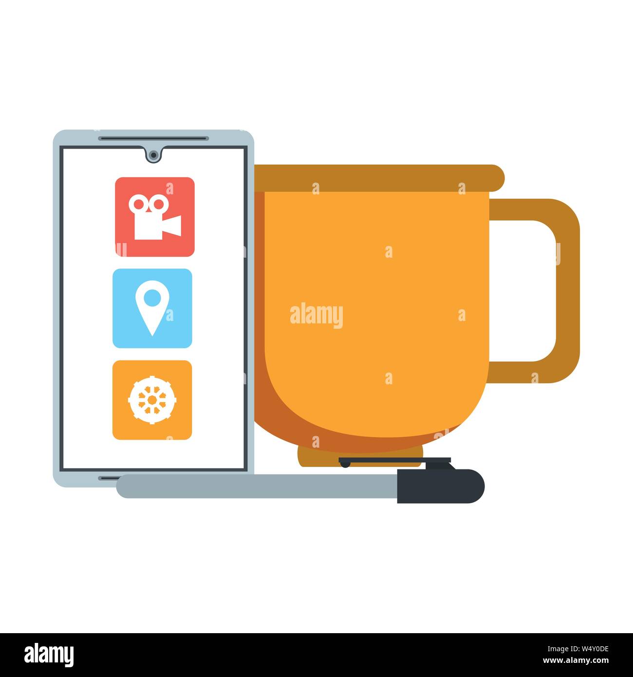 technology digital online modern cartoon Stock Vector Image & Art - Alamy