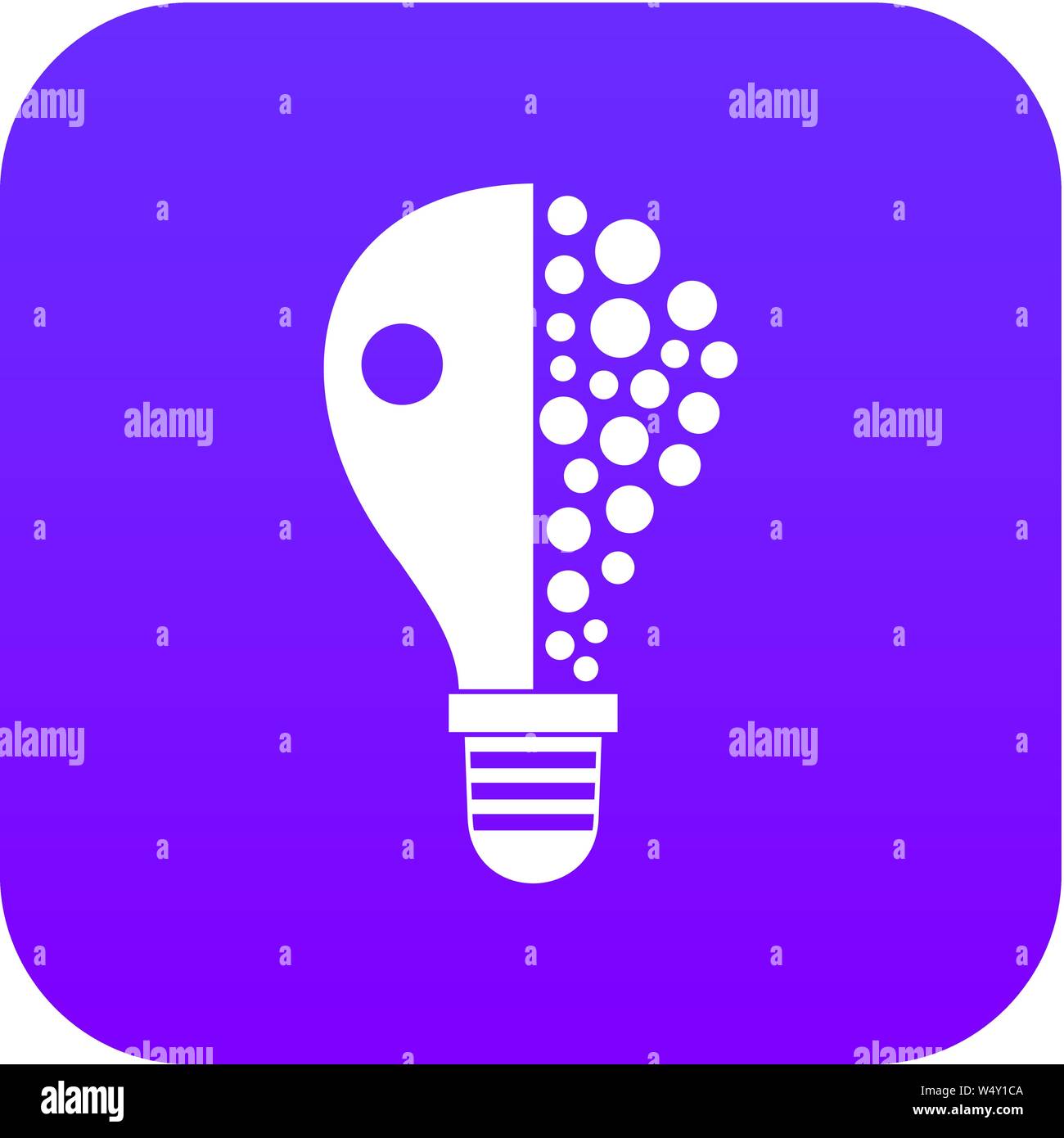 Light bulb icon digital purple Stock Vector Image & Art - Alamy