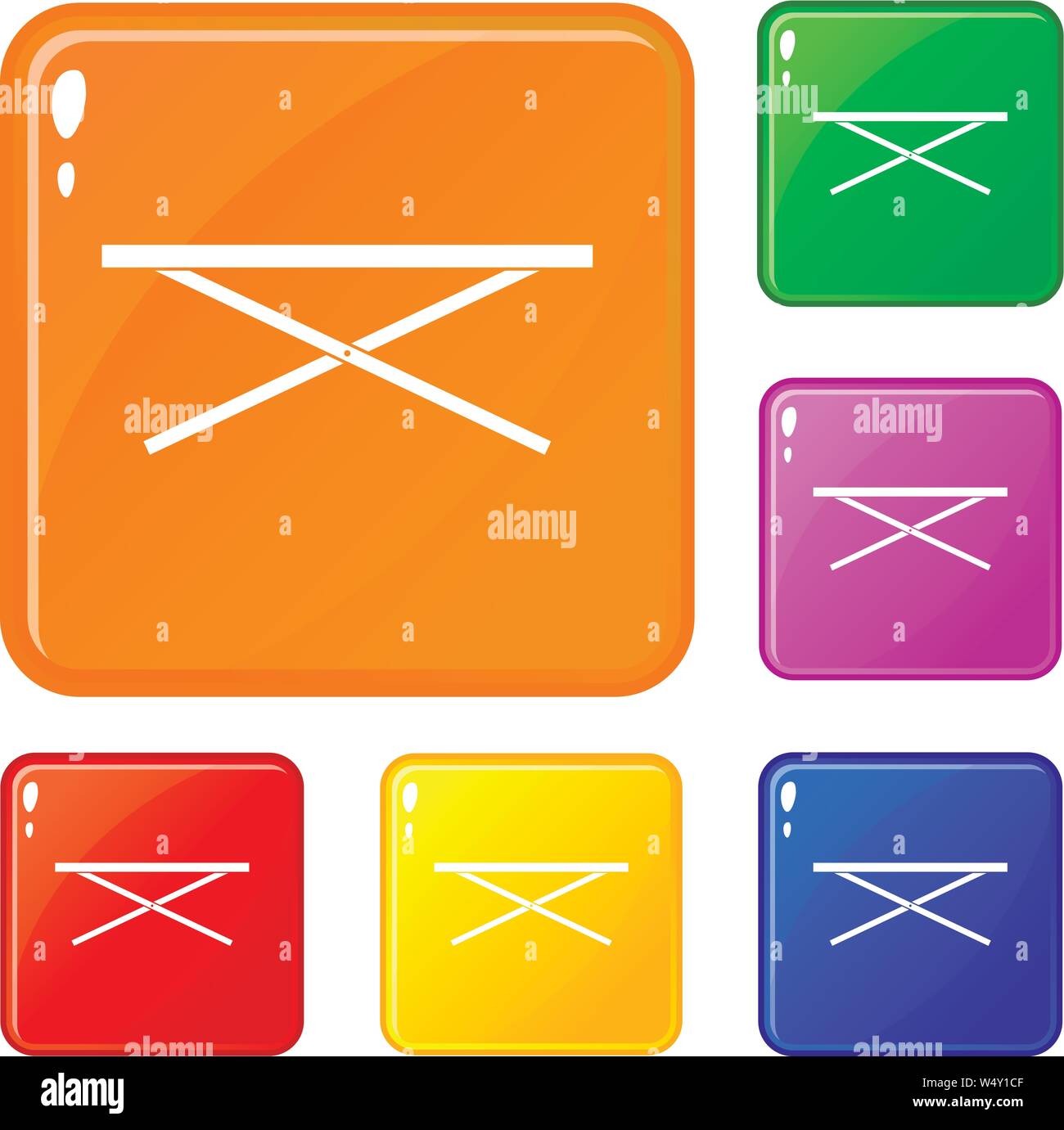 Market counter icons set vector color Stock Vector Image & Art - Alamy