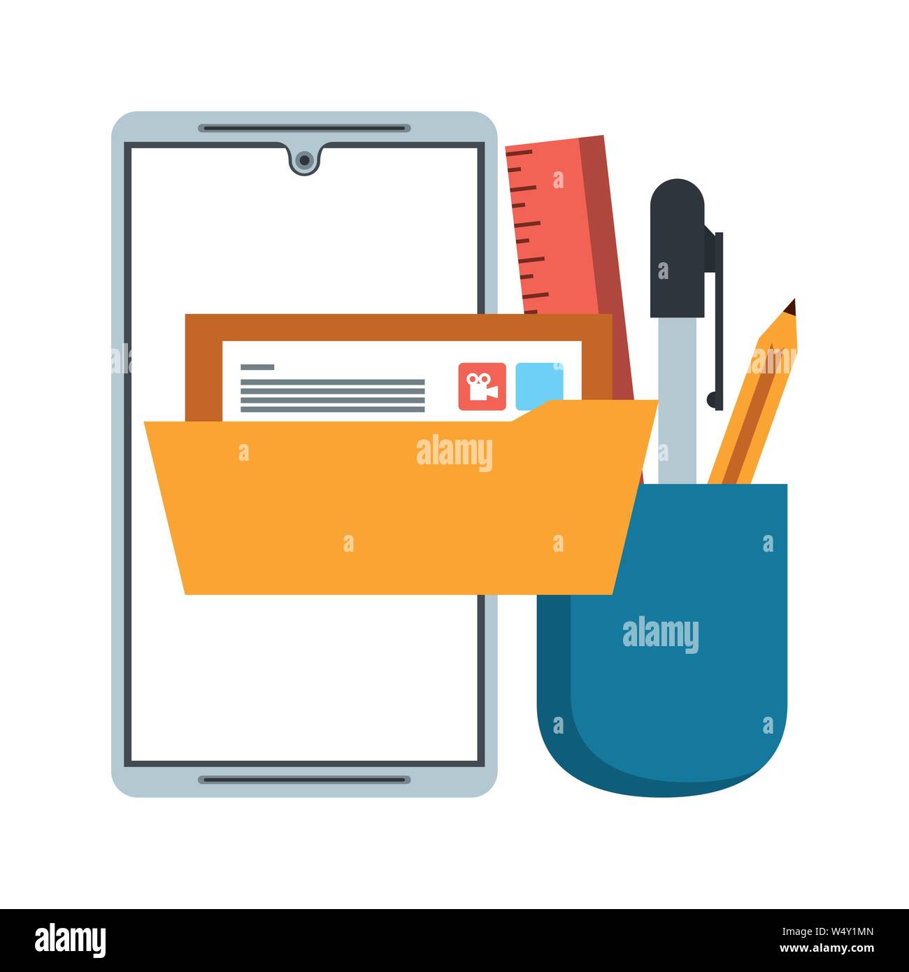 technology digital online modern cartoon Stock Vector Image & Art - Alamy