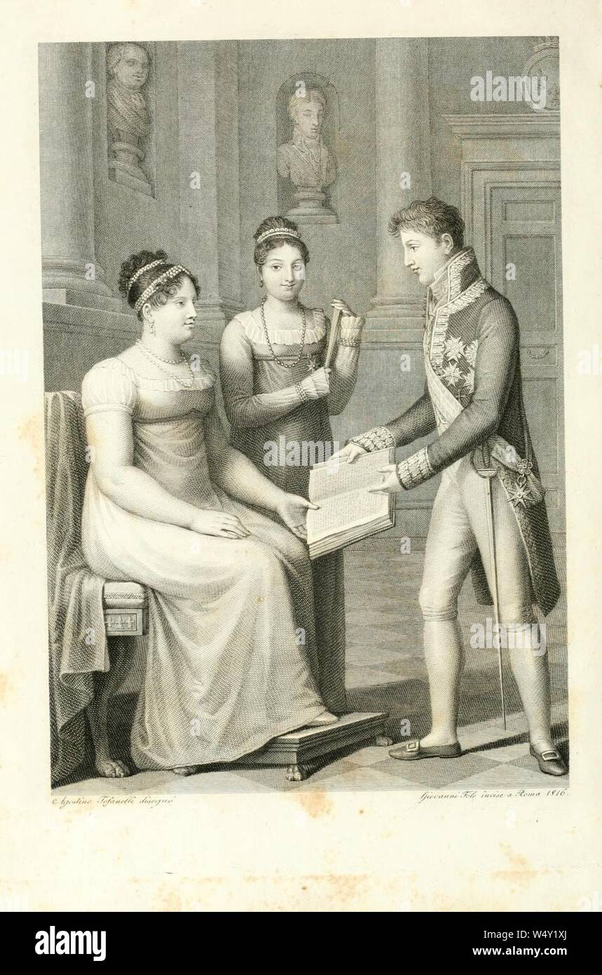 Cover Engraving from Il principe perfetto Stock Photo - Alamy