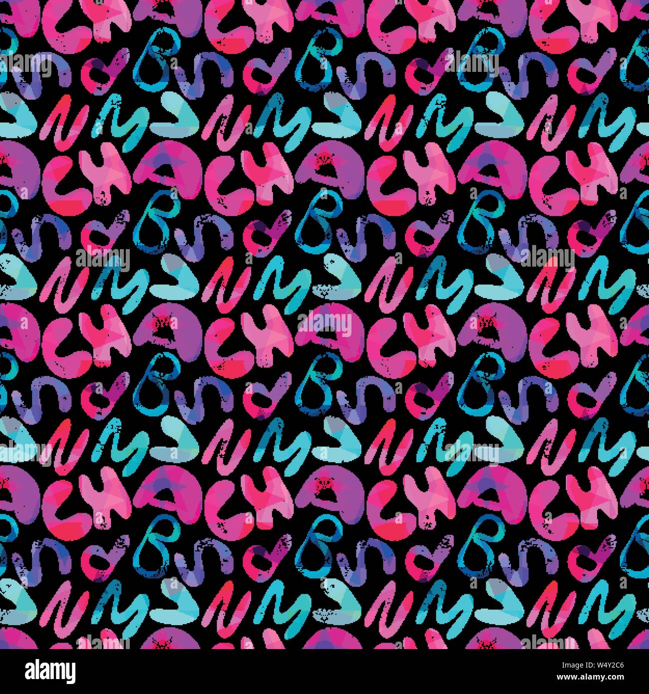 grunge colored graffiti seamless pattern vector illustration Stock ...