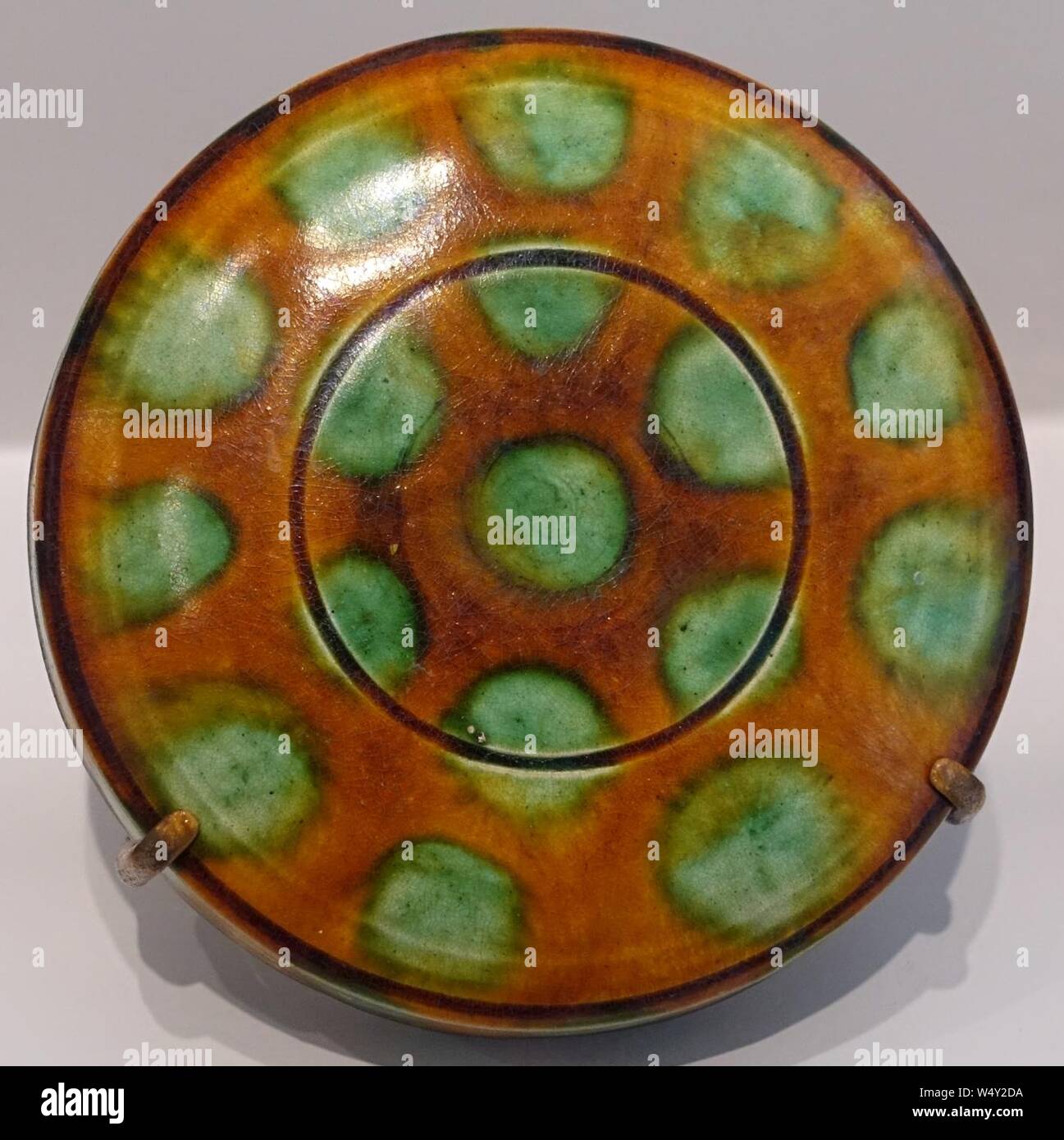 Covered Box, China, Tang dynasty, 8th century AD, earthenware, lead ...