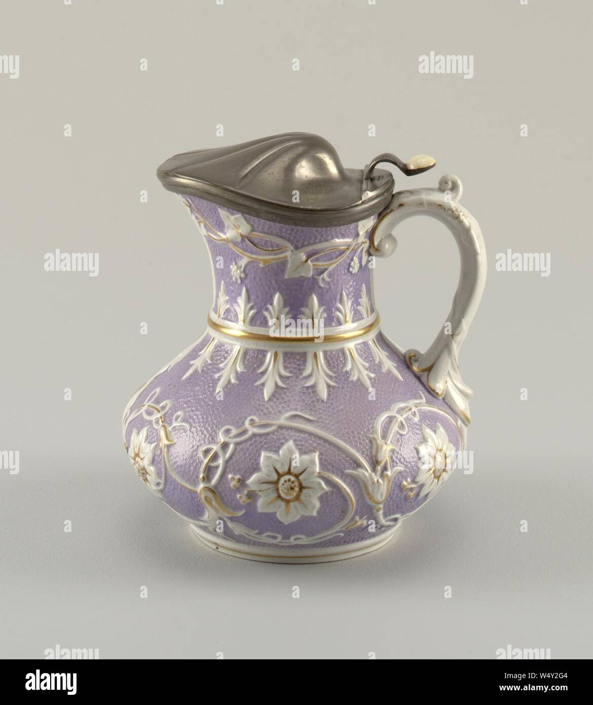 Covered Pitcher (England), ca. 1861 Stock Photo - Alamy