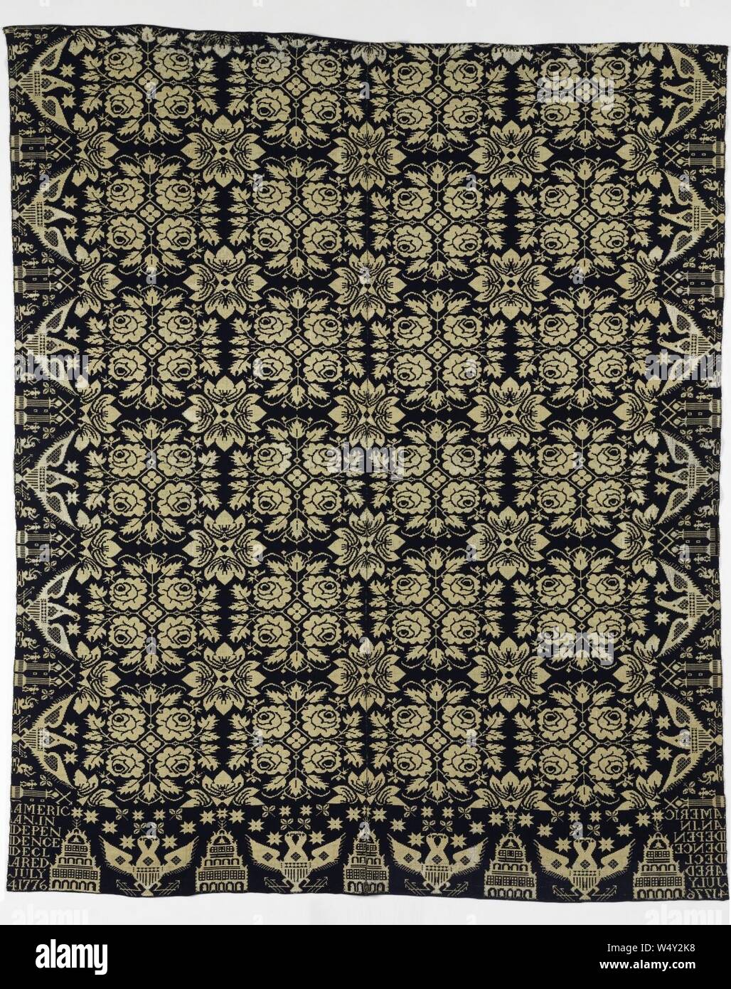Coverlet (USA), 1800–1850 Stock Photo - Alamy
