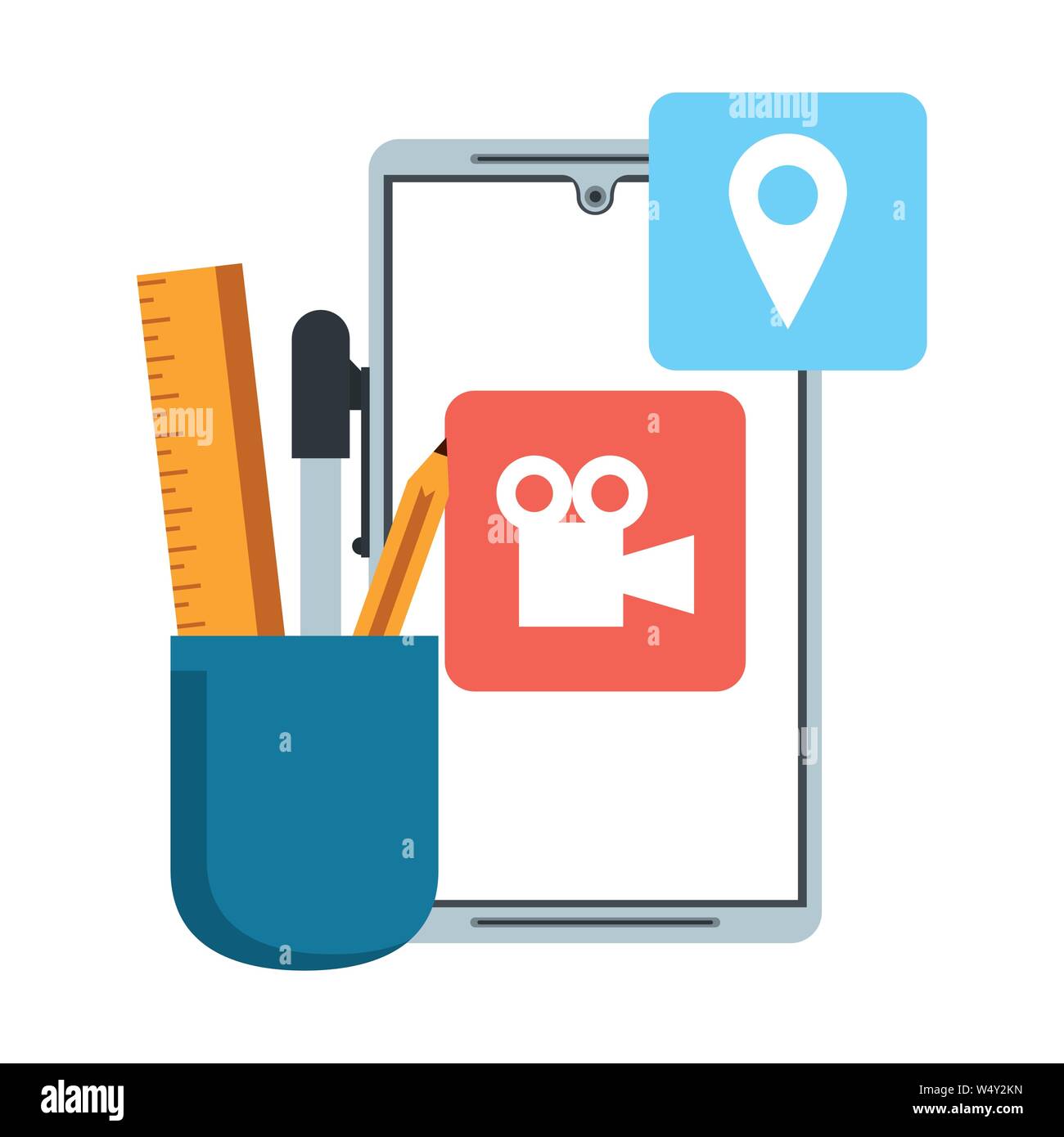 technology digital online modern cartoon Stock Vector Image & Art - Alamy