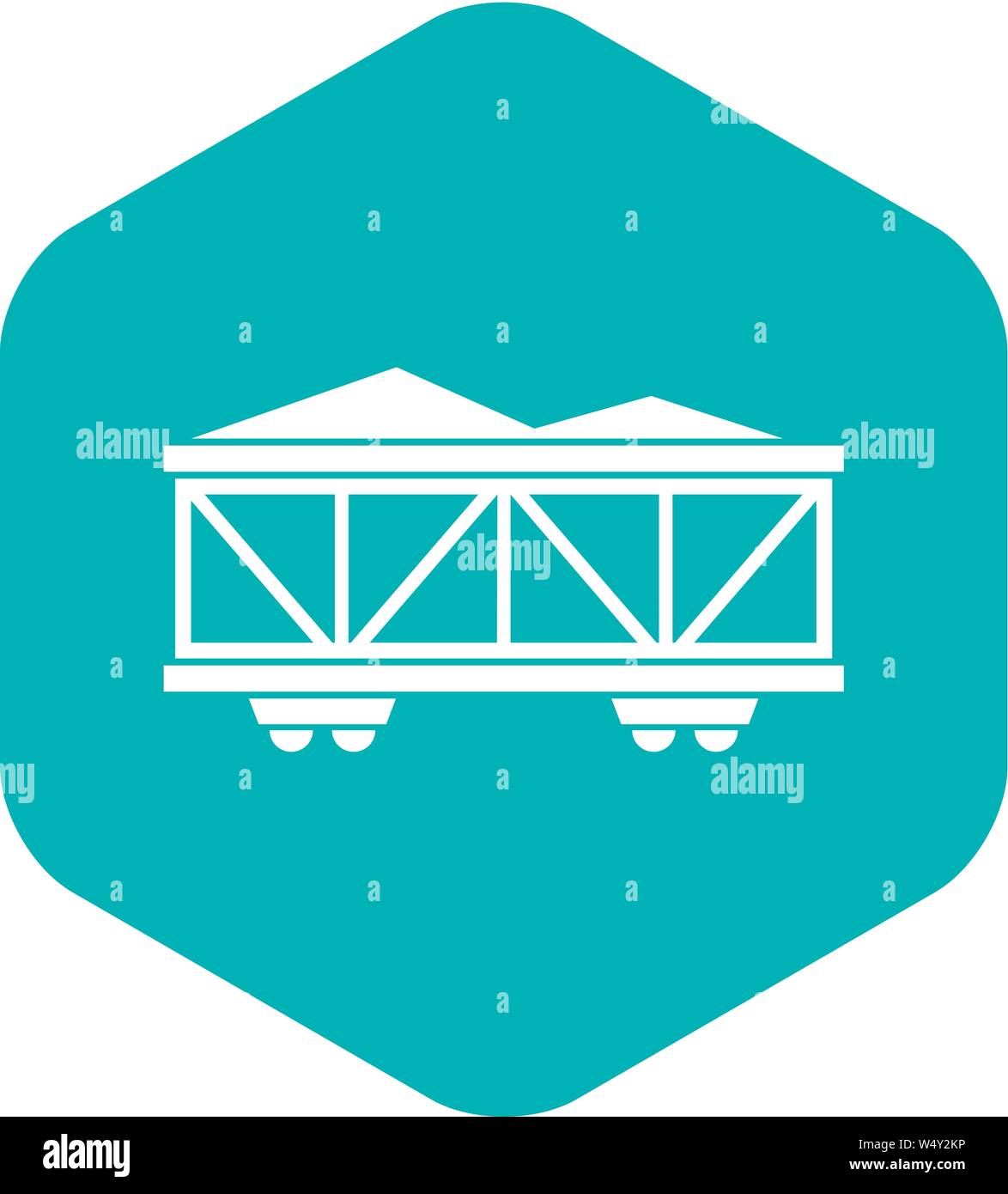 Train cargo wagon icon, simple style Stock Vector Image & Art - Alamy