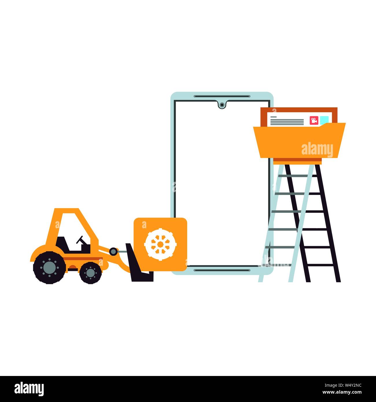maintenance support technology web cartoon Stock Vector Image & Art - Alamy