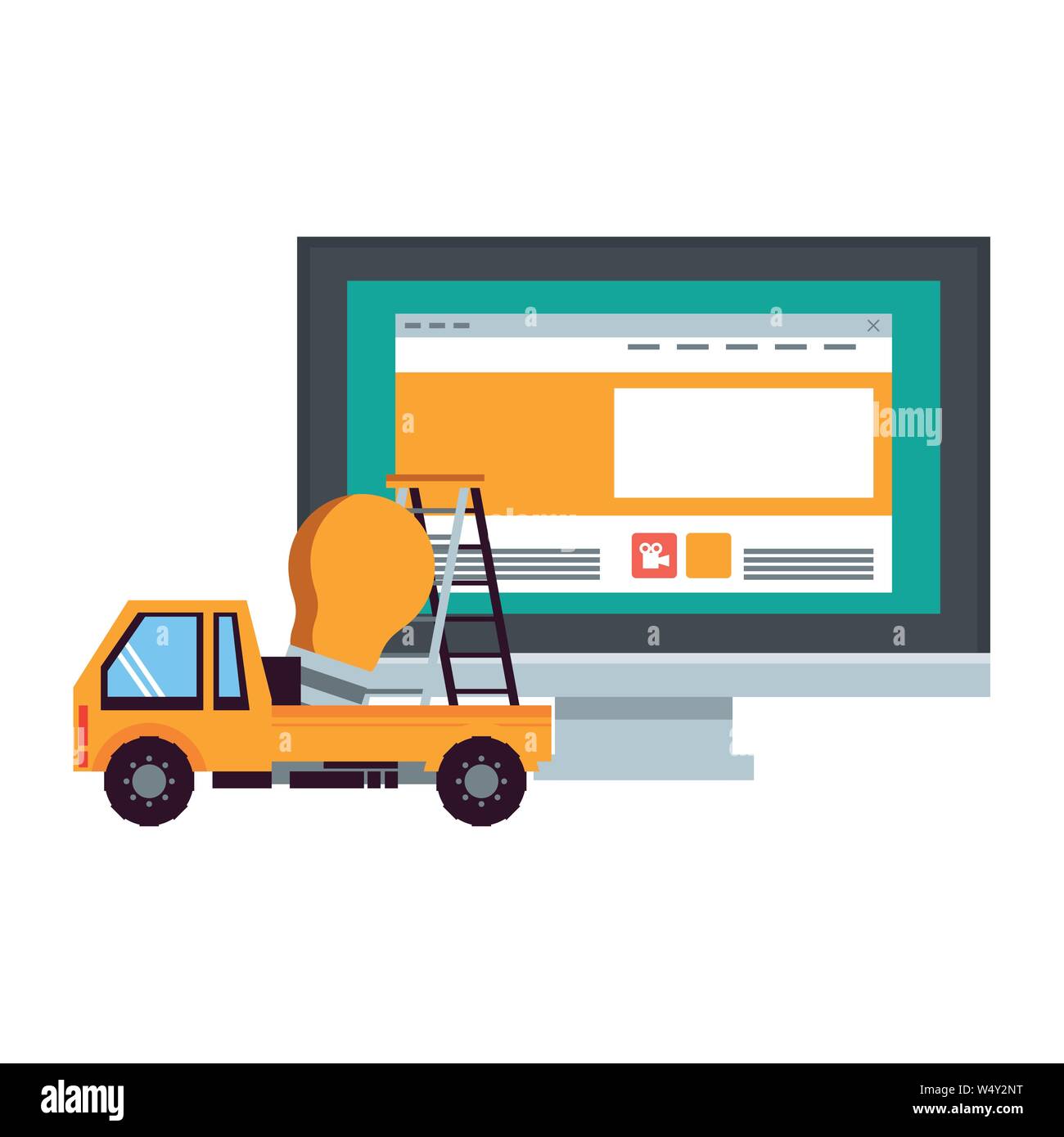 maintenance support technology web cartoon Stock Vector Image & Art - Alamy