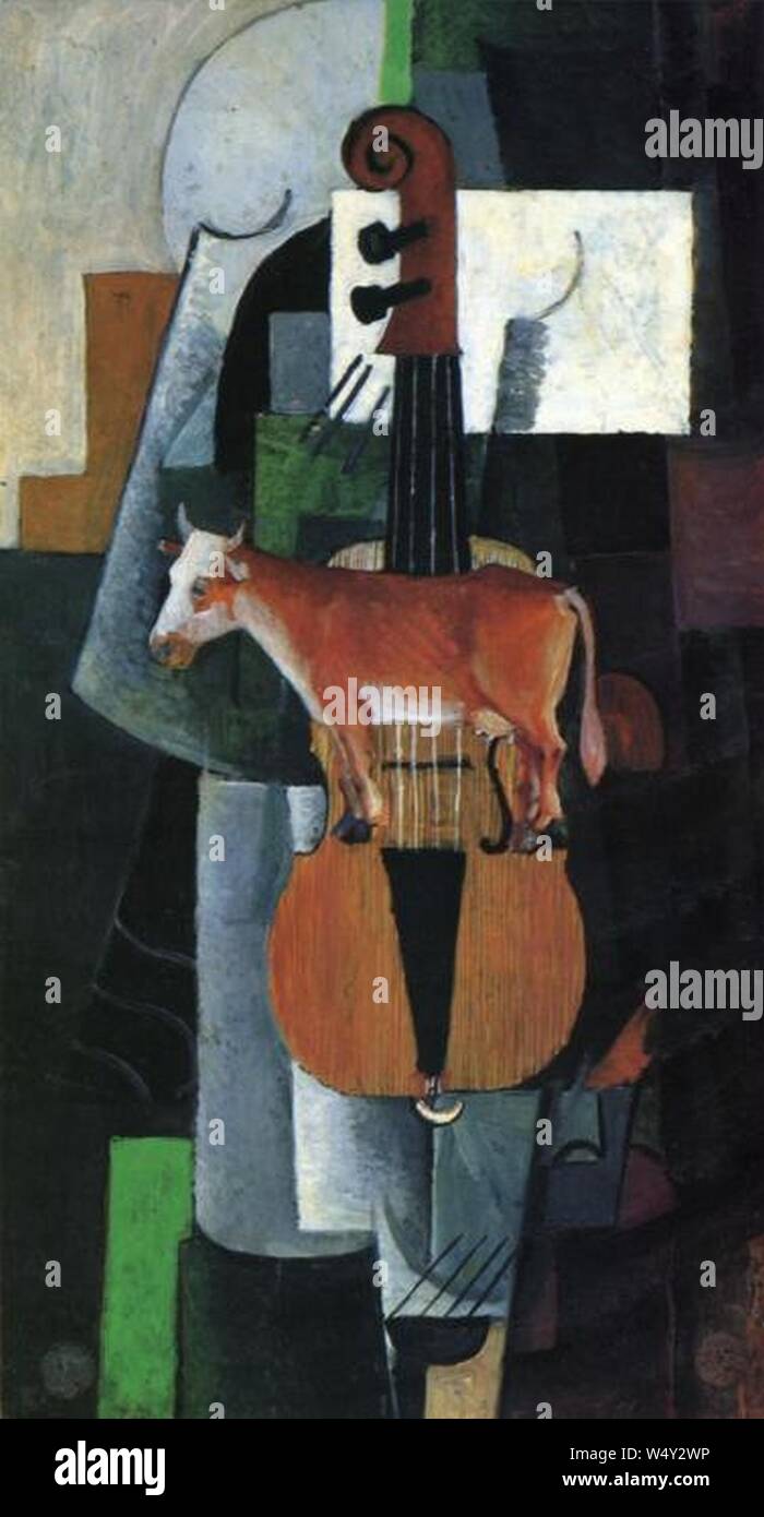 Cow and Fiddle Stock Photo - Alamy