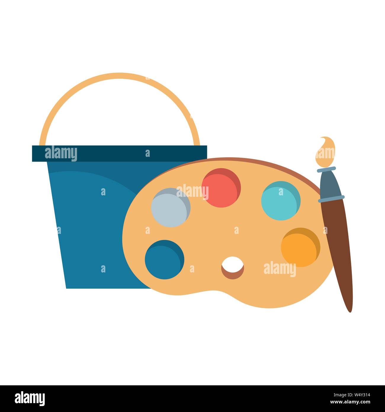 paint art creative decortation cartoon Stock Vector Image & Art - Alamy