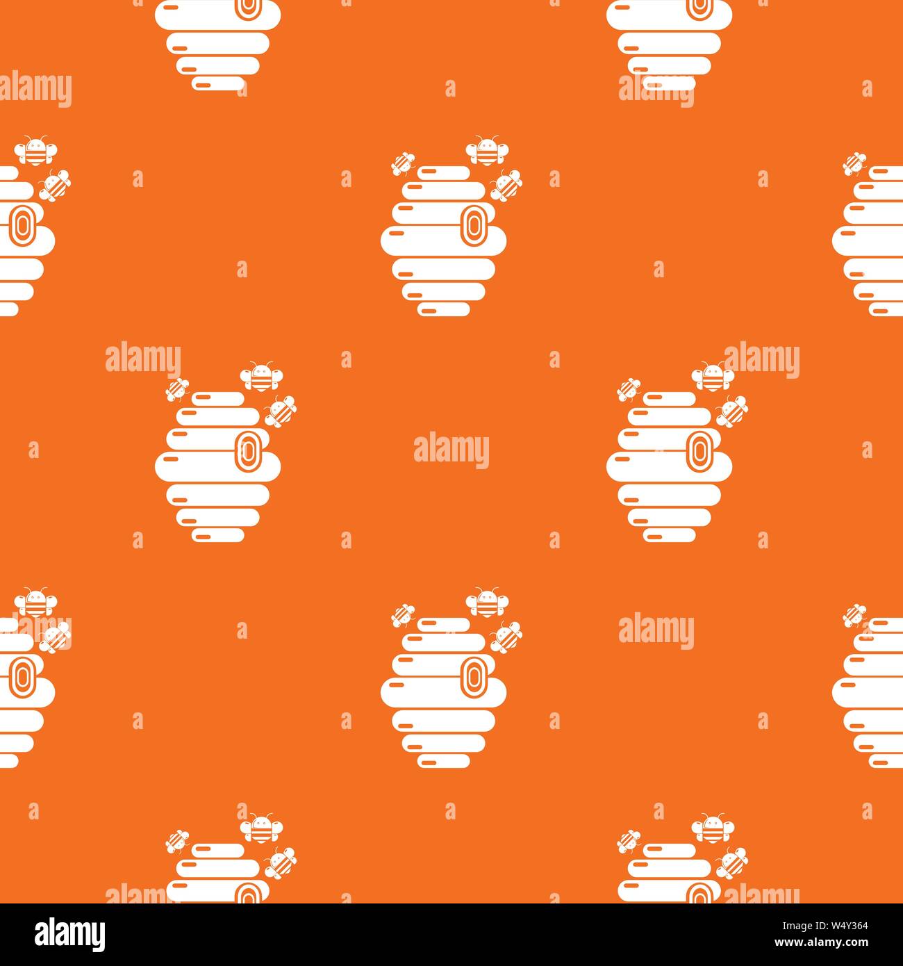 Swarm pattern vector orange Stock Vector Image & Art - Alamy
