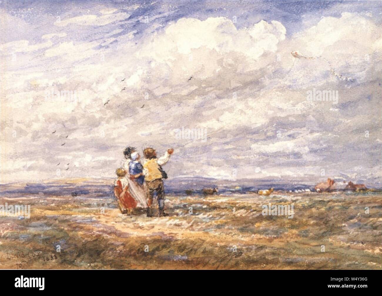 Cox - Flying-the-Kite Stock Photo - Alamy