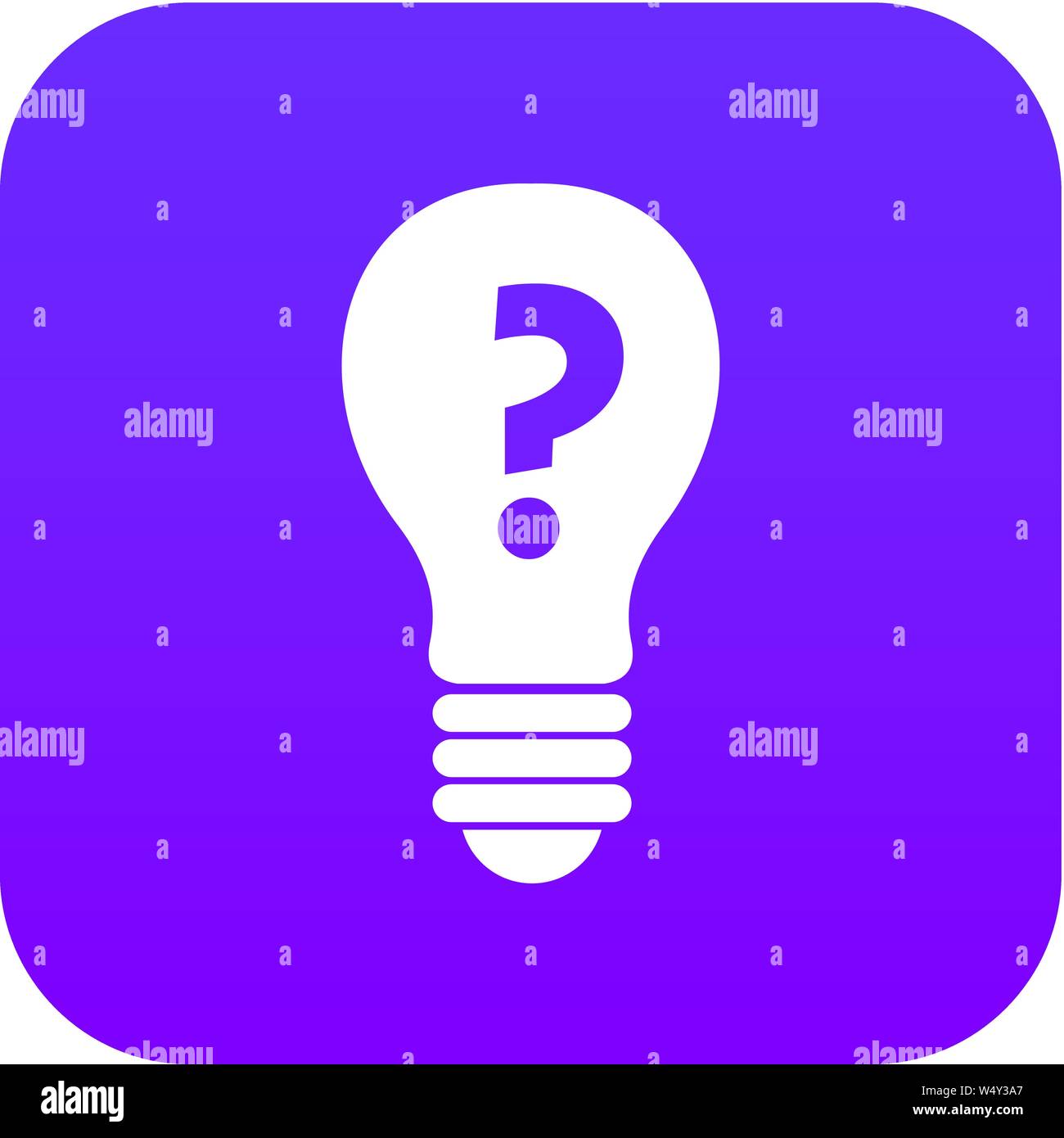 Question mark inside light bulb Cut Out Stock Images & Pictures - Alamy