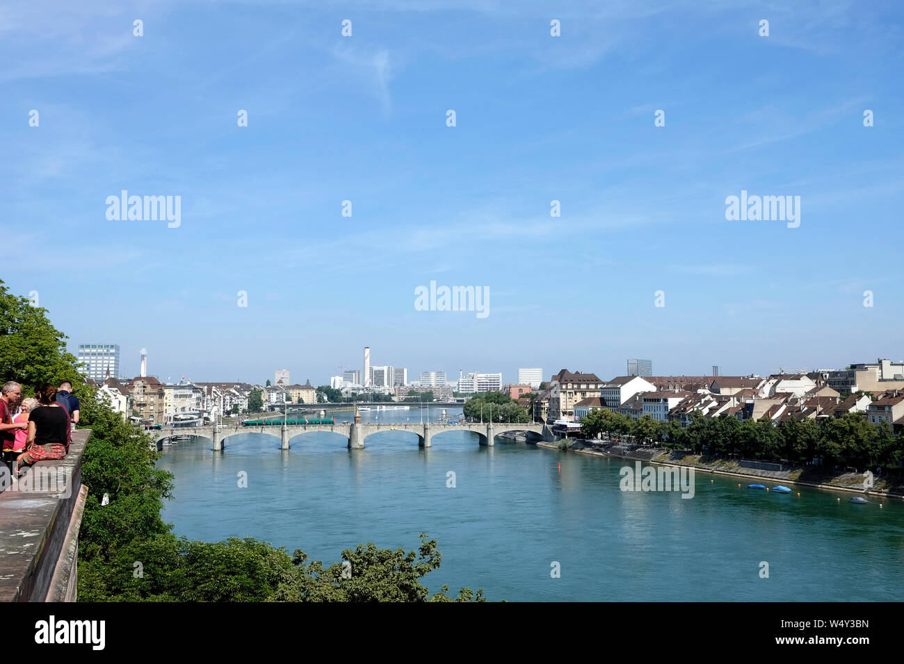 Pfalz viewing terrace basel hi-res stock photography and images - Alamy