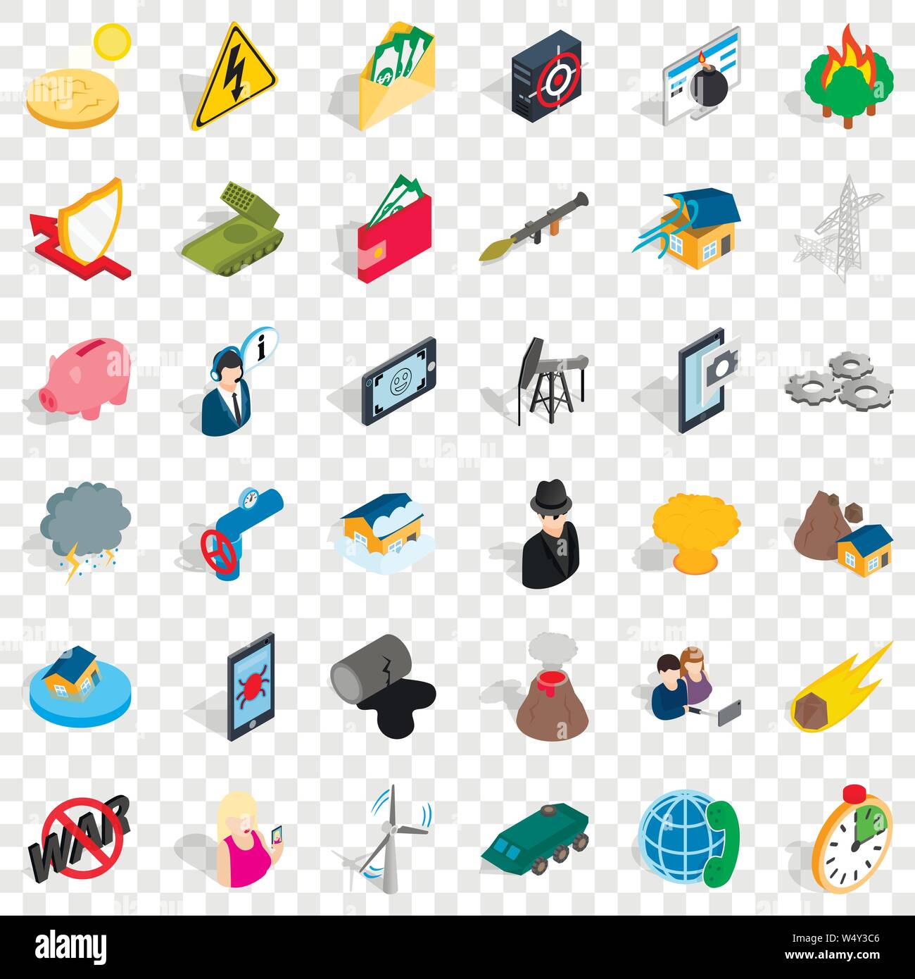 Headway icons set, isometric style Stock Vector Image & Art - Alamy