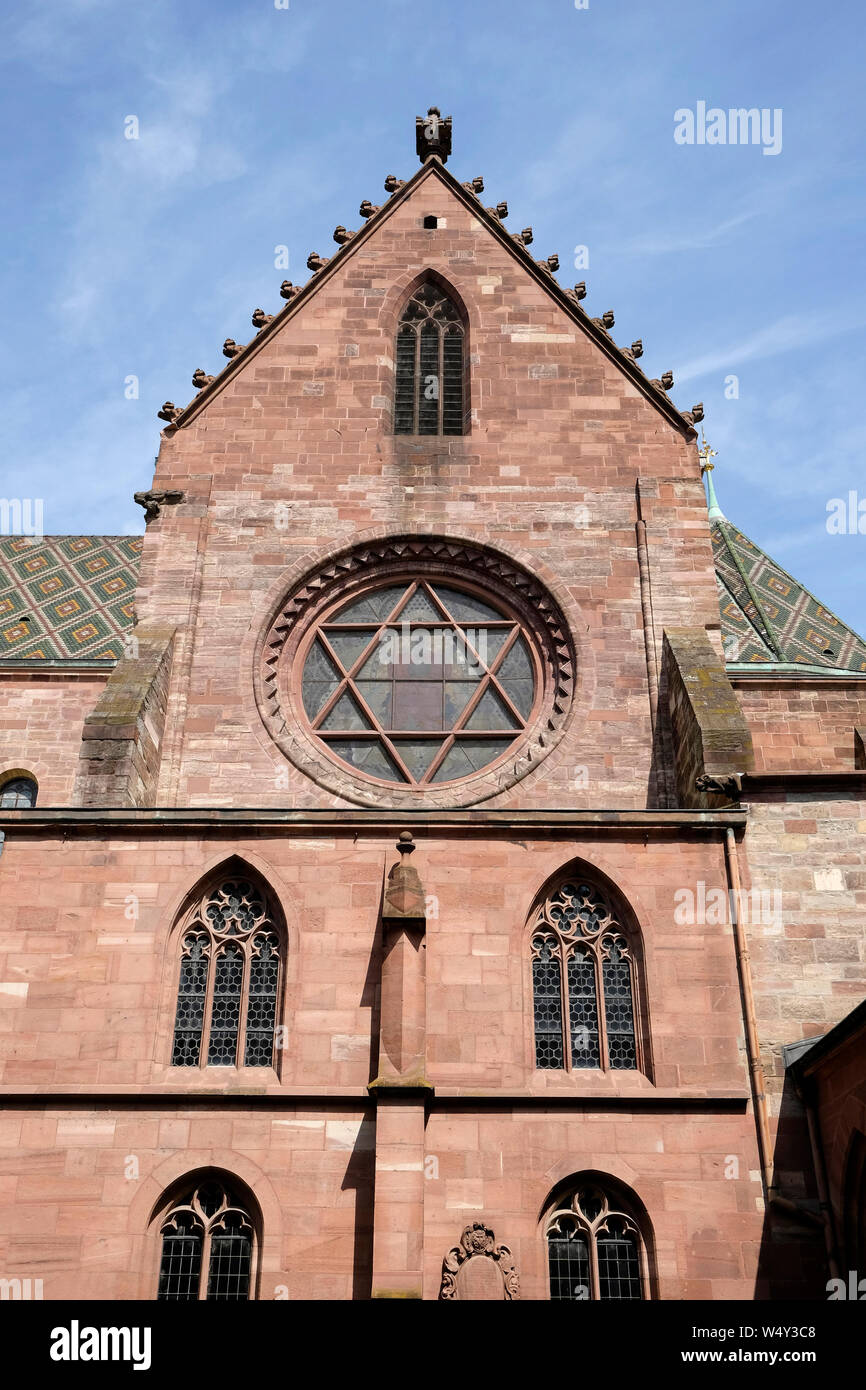 A general view of Basel Minster, Switzerland Stock Photo - Alamy