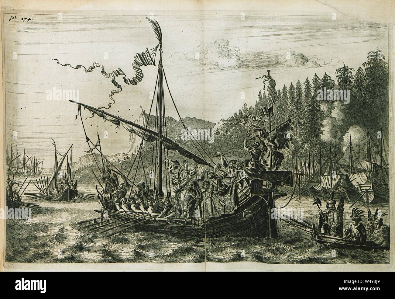 Cozak chief Stenka Razin throws the Russian princess he had married ...