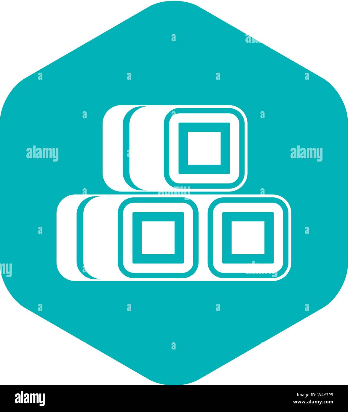 Hay bundles icon, simple style Stock Vector Image & Art - Alamy